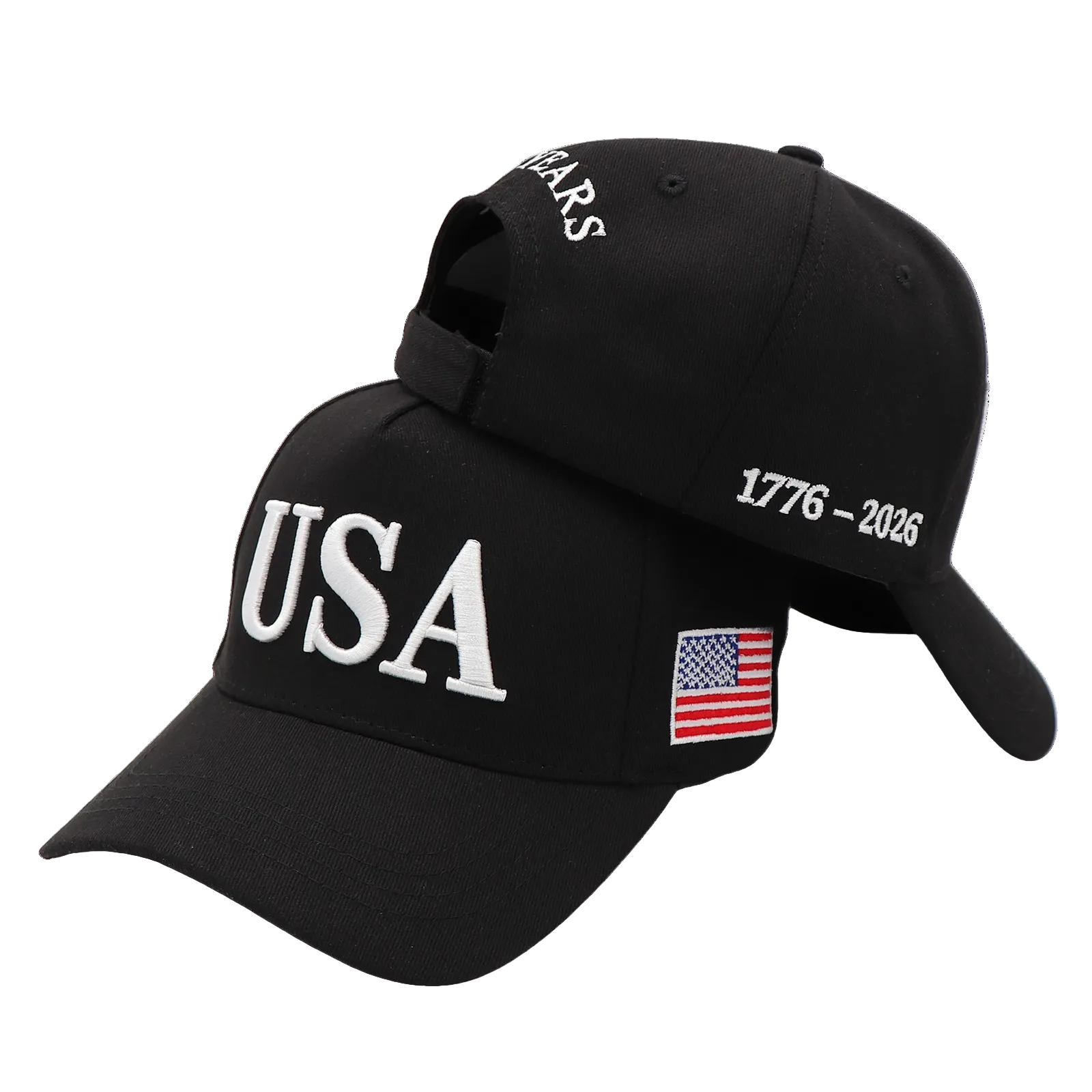 USA 250th Anniversary Hat (1776–2026) — Embroidered Semiquincentennial ...